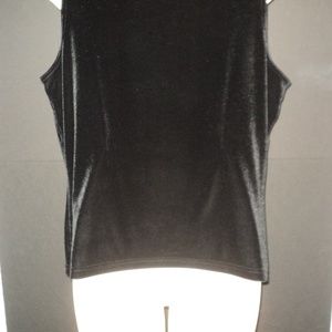 Laura Scott | Tops | New Laura Scott Size Lp Velvet Top Black Washable ...